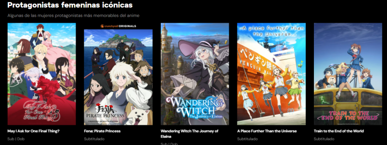 Crunchyroll trae a sus protagonistas femeninas en una colección ...